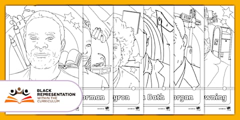 USA Black History Month: KS1 Collaborative Colouring Activity