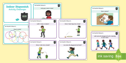 What Can You Do in One Minute Challenge Cards