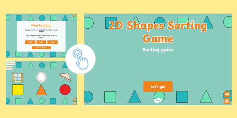 Interactive 2D Shape Monster Game | Shape Matching | EYFS