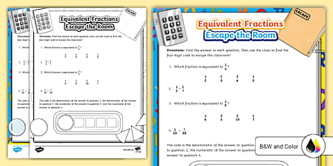 Third Grade Equivalent Fractions Anchor Chart