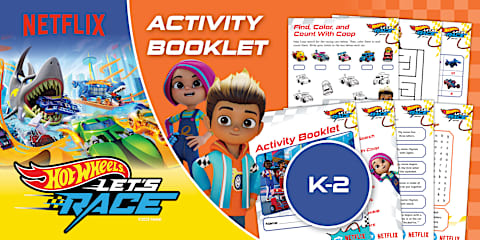 Hot Wheels: Count and Color Worksheets