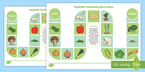 Fruit and Vegetables Editable Board Game Template