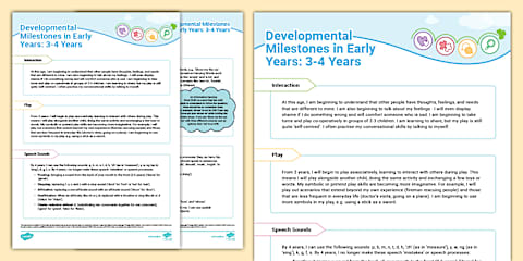 Developmental Milestones: 4-5 Years