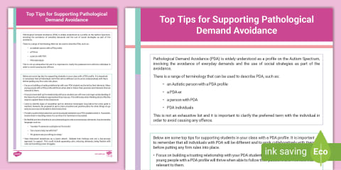 PDA Adaptation | PANDA Approach | PDA Society and Twinkl