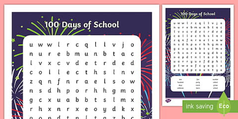 100th Day Surprise – 100 Days Book Memory Templates