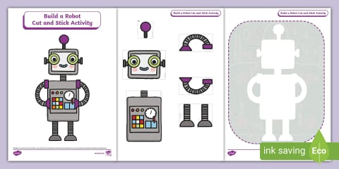 2D Shapes Robot Activity | Twinkl