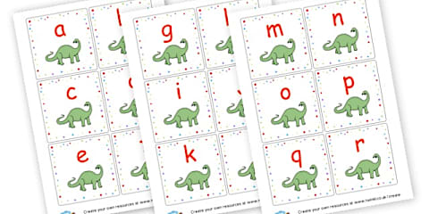 Dinosaur-Themed Letter Formation Worksheet