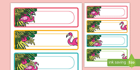 Tropical Flamingo Classroom Setup Resource Pack
