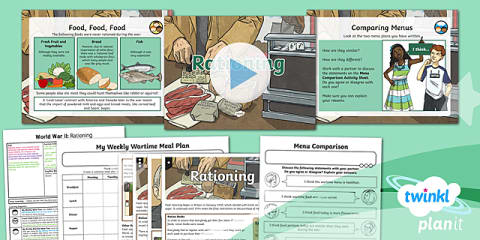 Rationing in the Second World War Activity Sheet
