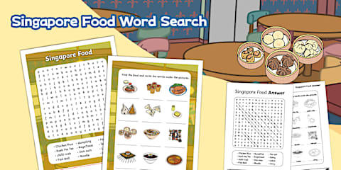 Singapore Ocean Creatures Word Search