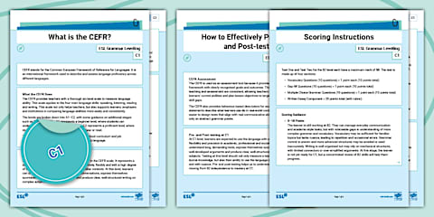 ESL Grammar Levelling Tests Pack [C1]
