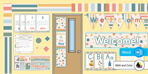 Boho Theme Classroom Decor Pack