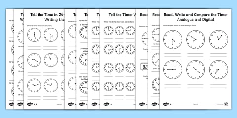 1-Minute Intervals Activity Sheet - Twinkl - KS2