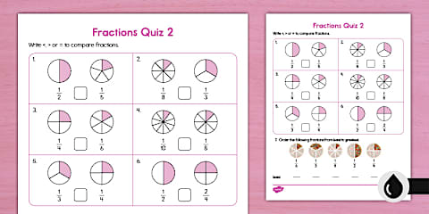 Grade 2 Fractions Mini Assessment 1