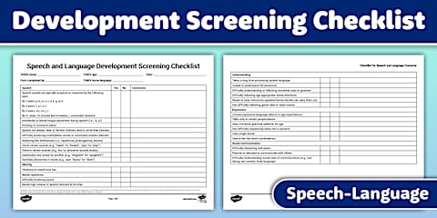 1-Year-Old Milestones Assessment Checklist