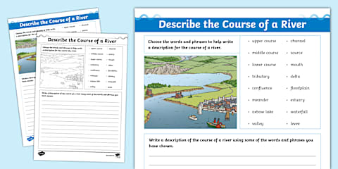 Describe the Lower Course of a River