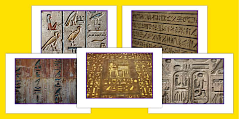 Write Your Name in Hieroglyphics Activity Sheet