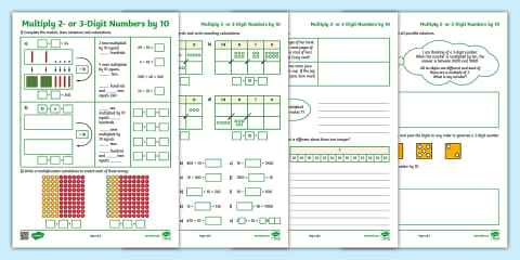 Multiply by 10 Space Race Worksheet / Worksheet - multiply by 10 ...
