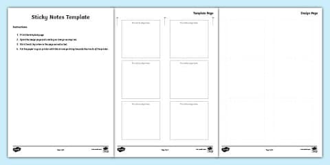 Editable Checklist Printable Sticky Notes