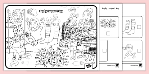 NRL Colouring Pages | Rugby Players | Primary Resource