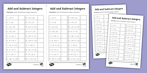 Integer Rules Poster