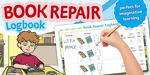 The Book Repair Shop Open Closed Signs