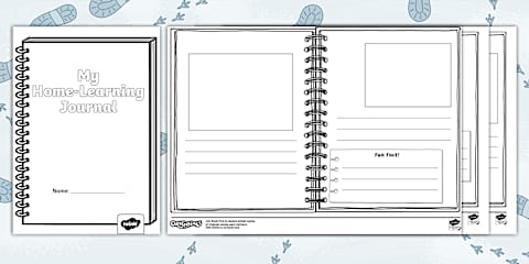 Home Education Daily Learning Journal Writing Template