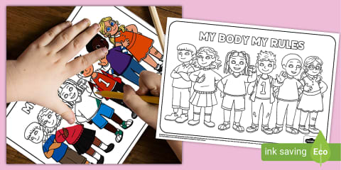 Respect and Consent Mindfulness Colouring Pages