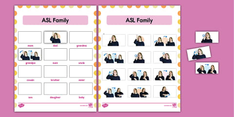 ASL Jobs Flash Cards