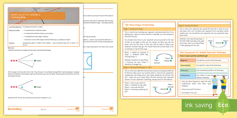 Positions on a Netball Court Worksheet