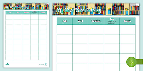 Tier 2 and 3 Vocabulary Tracking Sheet