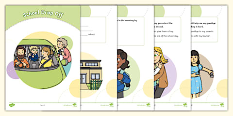 Separation Anxiety: Saying Goodbye to Mom Social Story Booklet for ...