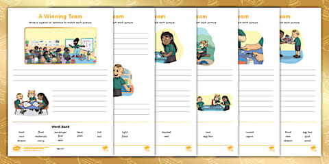 A Winning Team Story Sequencing Activity
