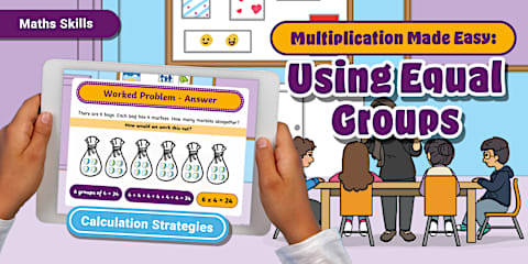 Multiplication Using a Number Line Activity Sheets
