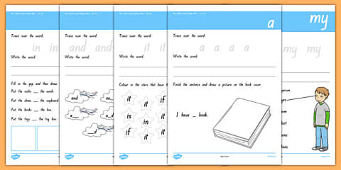 Back to School Word Writing New Zealand Essential Spelling Words List 1 ...