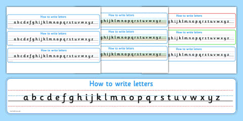 Desk Alphabet Strip And Number Line