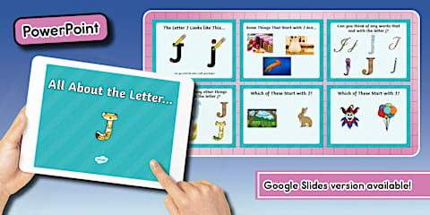 Grade R Phonics: Interactive Go! Game Letter J