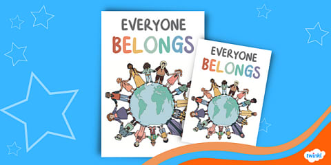 Harmony Week Everyone Belongs Colouring Page