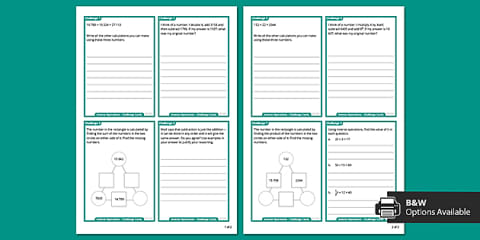 Inverse Operations Game