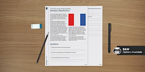 Causes of the French Revolution Reading Comprehension
