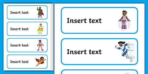 Superhero Alphabet Display Letters