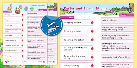 ESL Easter and Spring Conversation Cards [Kids, A2-B1]