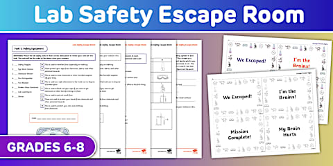 Safe and Unsafe Science Activity Sheets