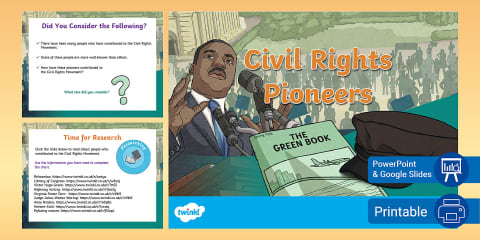 Create Your Own Civil Rights Movement Timeline Worksheet for 3rd-5th Grade