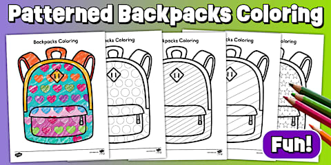 Build a Backpack Name Writing Craft