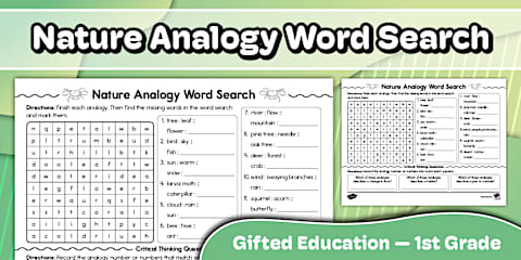 Second Grade Flower Petal Analogies Worksheet