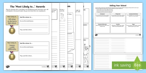 Goodbye Year 6 Graduation Worksheet