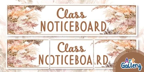 Boho Neutral-Themed Home Corner Display Banner