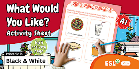 ESL Verb + Ing/Infinitive: Like, Want, Would Like Lesson [Kids, A2]