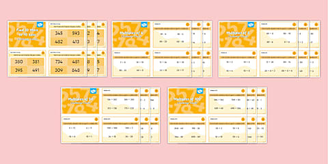 Year 3 Number and Place Value Challenge Cards